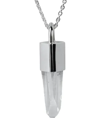 Parts Of Four collier Talisman en argent sterling orn&eacute; dun quartz l&eacute;murien