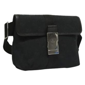 Gucci Sac Banane Vintage en Toile Pre-owned - Femme - Pre-owned - Noir - Taille: ONE Size