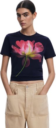 Desigual Damen 25SWTK24 T-Shirt, Blue, XL