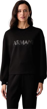 A|X Armani Exchange Viskose-Sweatshirt - - Sweatshirts & Hoodies - Damen - Schwarzk - L