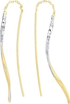 Amor Ohrhänger Damen Ohrschmuck, 4 cm, Bicolor, Kommt in Schmuck Geschenk Box, 2013821