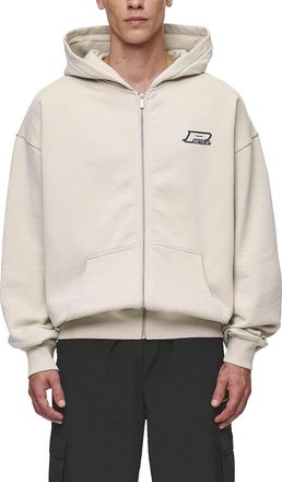 Pegador Fox Oversized Herren Sweatjacke Washed Light Beige, M