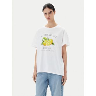 Pieces T-Shirt Thea 17157114 Weiß Standard Fit