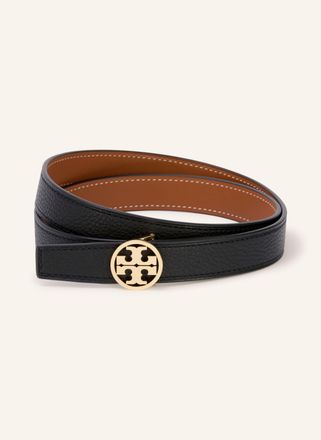 Tory Burch Tory Burch Lederg&uuml;rtel Miller Zum Wenden schwarz