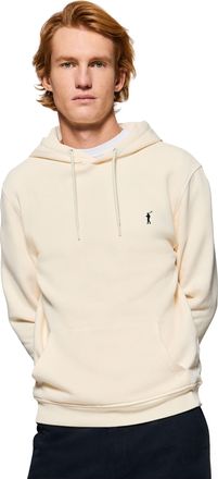 Polo Club Kapuzensweatshirt Ecru mit Taschen und Rigby Go Stickerei - Herren - 100% Baumwolle