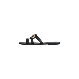 Liu Jo Ledersandalen mit niedrigem Absatz - - Shoes - Damen - Schwarzk - 41 EU
