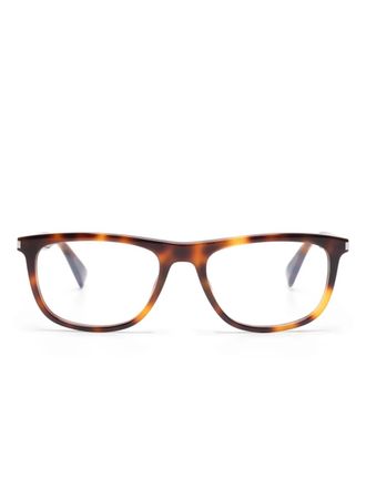 Saint Laurent Eyewear lunettes de vue à monture carrée - Marron