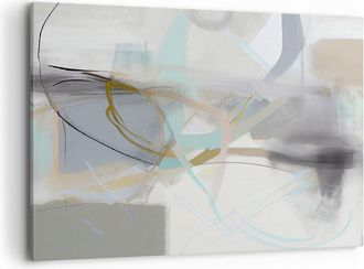 Arttor Wandbilder Dekoration Wohnzimmer Abstraktion St&uuml;ck Hell Bilder auf Leinwand 120x80cm Leinwandbild Schlafzimmer K&uuml;che Deko Wand Kunstdruck Art Gro&szlig; XXL