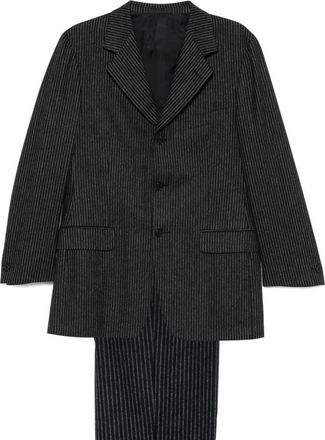 Romeo Gigli 1990s gestreifter Anzug - Grau