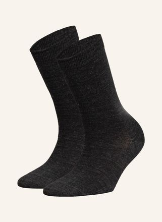 Falke 2er-Pack Socken Softmerino grau