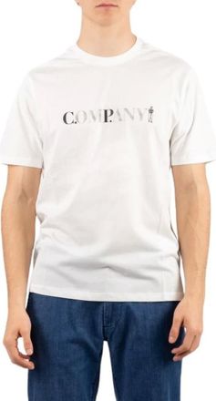 C.P. Company C.p. Company, Homme, Tops, Blanc, Taille: XL T-Shirt Uomo C.p Company