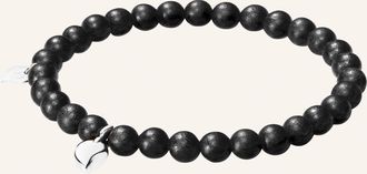 Tamara Comolli Tamara Comolli Armband Bracelet India Ebony Drop Medium Ebenholz 18k Wei&szlig;gold silber