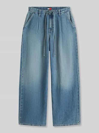 Tommy Jeans Wide Leg Hose aus Baumwoll-Leinen-Mix