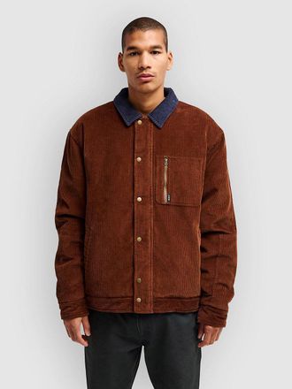 Rvca Trent Cord Jacke chocolate