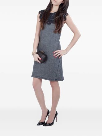 Sea New York robe à col en dentelle - Gris