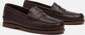 Timberland Mocassins classiques en cuir pleine fleur - Marron fonc&eacute;-Brown