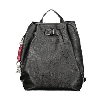 Desigual Texturierter Kunstleder-Rucksack mit Convertible-Funktion - - Bags - Damen - Schwarzk - ONE SIZE