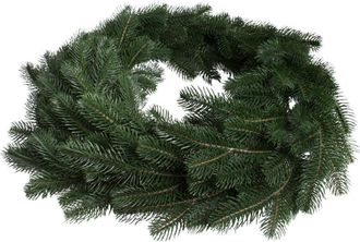 Botanic-Haus künstlicher Tannenkranz Karpaten auf Drahtring, Durchmesser 60 cm, Farbe: dunkelgrün