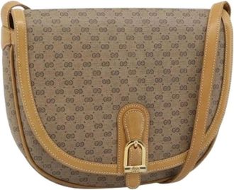 Gucci Sac bandouli&egrave;re vintage doccasion - Femme - Pre-owned - Beige - Taille: ONE Size