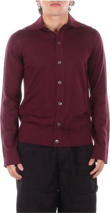Alpha Studio Homme, Pulls, Rouge, Taille: 2XL Maglia Cardigan