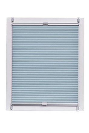 Sunlines Sunlines Wabenplissee Made in Germany, Tageslicht, Klemmfix Silbergraue Schiene, 130 x 150, Stoff, Blau, 130 x 2.3 x 150 cm