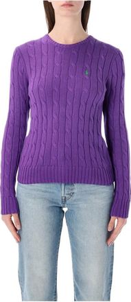 Polo Ralph Lauren Femme, Pulls, Violet, Taille: 44 FR Julianna Classic Knit