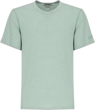 MC2 Saint Barth Homme, Tops, Vert, Taille: XL Ecstasea N Man Linen Tshirt