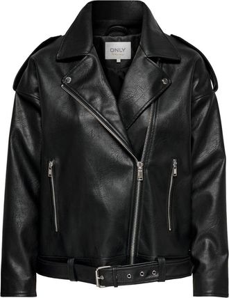 Only ONLVERA Faux Leather OVERZ Biker CC OTW
