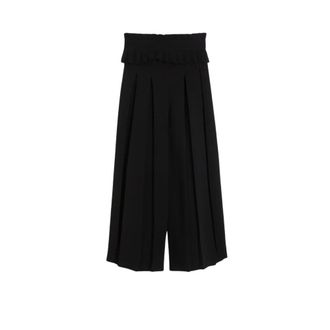 Max Mara Femme, Pantalons, Noir, Taille: 36 FR Pantalon Cady pliss&eacute; &agrave; plis