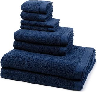 Möve 8 teiliges Frottier-Set - Superwuschel (2 X Seif- 2 X Gäste- 2 X Dusch- 2 X Handtuch im Set) - 520 g/m2 - Baumwolle - Walkfrottee - saugstark - weich 