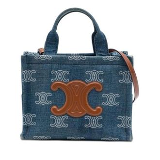 Celine Sac bandouli&egrave;re en denim Pre-owned - Femme - Pre-owned - Bleu - Taille: ONE Size