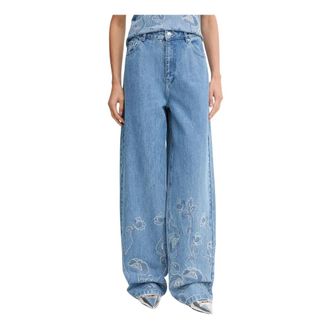Rotate Loose-fit Jeans - - Jeans - Damen - Blau - W29