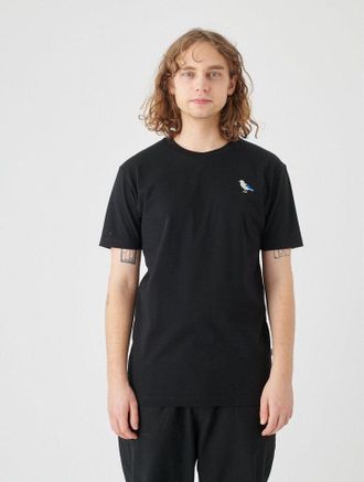 Cleptomanicx T-Shirt Embro Gull mit Gull-Stickerei