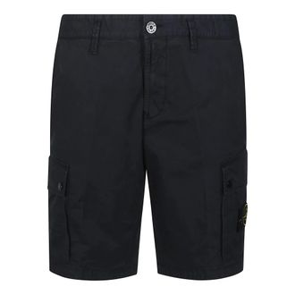 Stone Island Homme, Shorts, Bleu, Taille: W34 Bermuda Slim