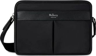 Mulberry sacoche à finitions en cuir - Noir