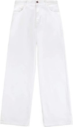 Fay Femme, Jeans, Blanc, Taille: W28 Pantalon &Eacute;vas&eacute; 5 Poches