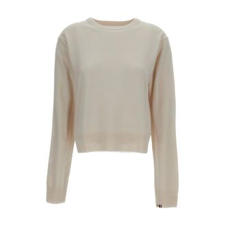 Extreme Cashmere Femme, Pulls, Blanc, Taille: ONE Size Pull ras du cou classique