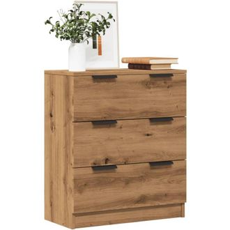 vidaXL Buffet chêne artisanal 60x30x70 cm bois dingénierie - Vidaxl