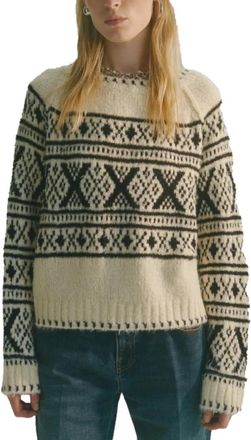 Circus Hotel Strickpullover mit Norwegermuster - - Knitwear - Damen - Beige - S