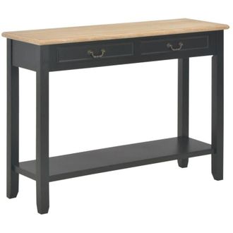 vidaXL Table console Noir 110x35x80 cm Bois Vidaxl