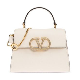 Valentino Garavani VLogo Kleine Henkeltasche - - Bags - Damen - Beige - ONE SIZE