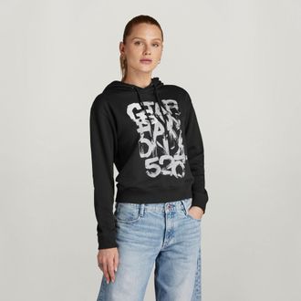 G-Star Graphic 3 Hooded Sweatshirt - Schwarz - Damen