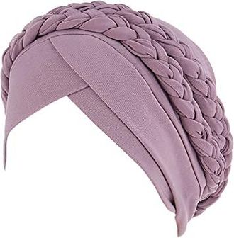 Generic Bonnet Chimio Coton Confortable Turban Chimio &Eacute;t&eacute; Bambou Islamique Musulman Stretch Bonnet Chimio pour Cheveux Chapeau De Chimioth&eacute;rapie R&eacute;glable Coif