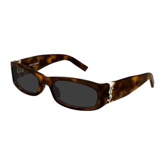 Saint Laurent Rechteckige Sonnenbrille - - Accessories - unisex - Braun - 55 MM
