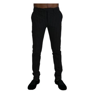 Bencivenga Gestreifte Viskose-Hose - - Trousers - Herren - Schwarzk - S
