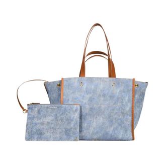 Jerome Dreyfuss Femme, Sacs, Bleu, Taille: ONE Size L&eacute;on M Tote Bag
