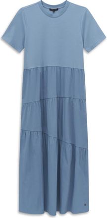 Bugatti Femme, Robes, Bleu, Taille: 38 FR Robe Mixte avec Fronces Asym&eacute;triques
