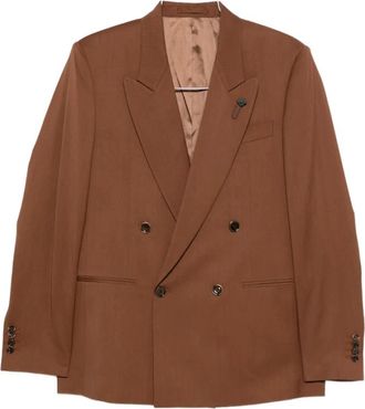 Lardini Homme, Vestes, Brun, Taille: XS Pa6906E Jacket