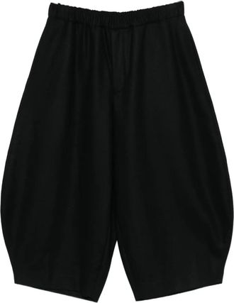 Comme Des Garçons pantalon à taille élastiquée - Noir