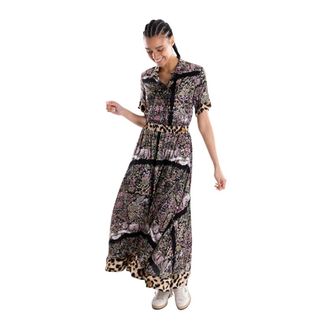 5 Progress Femme, Robes, Multicolore, Taille: 42 FR Long Shirt Dress
